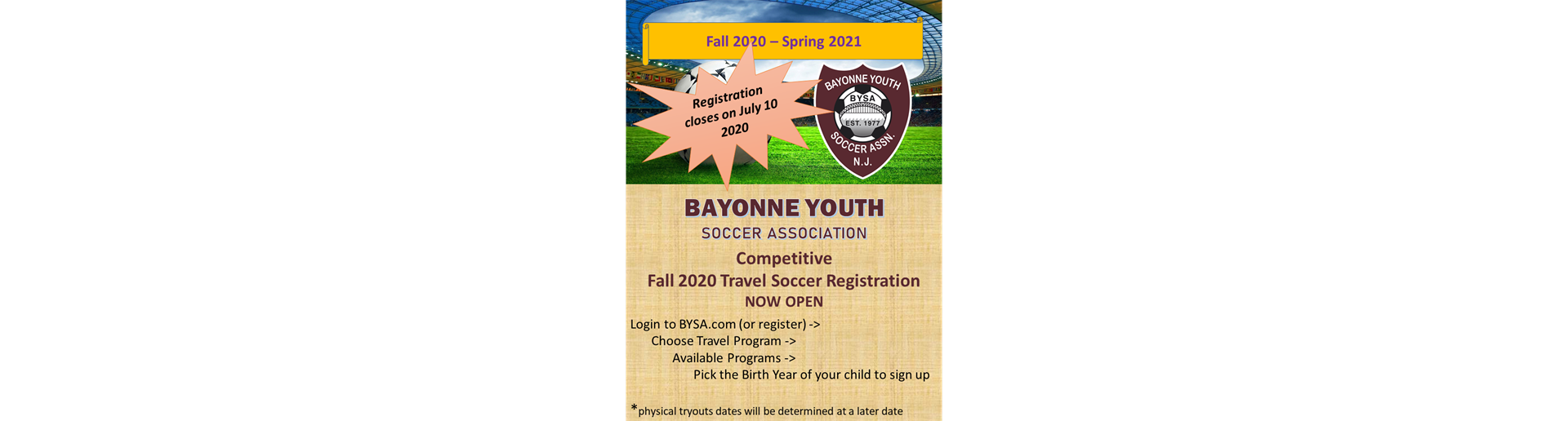 Bayonne Youth Soccer Association > Home