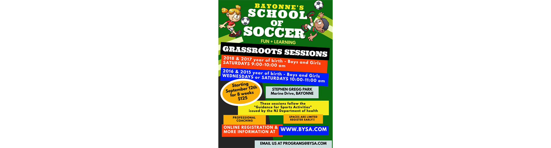 Bayonne Youth Soccer Association > Home