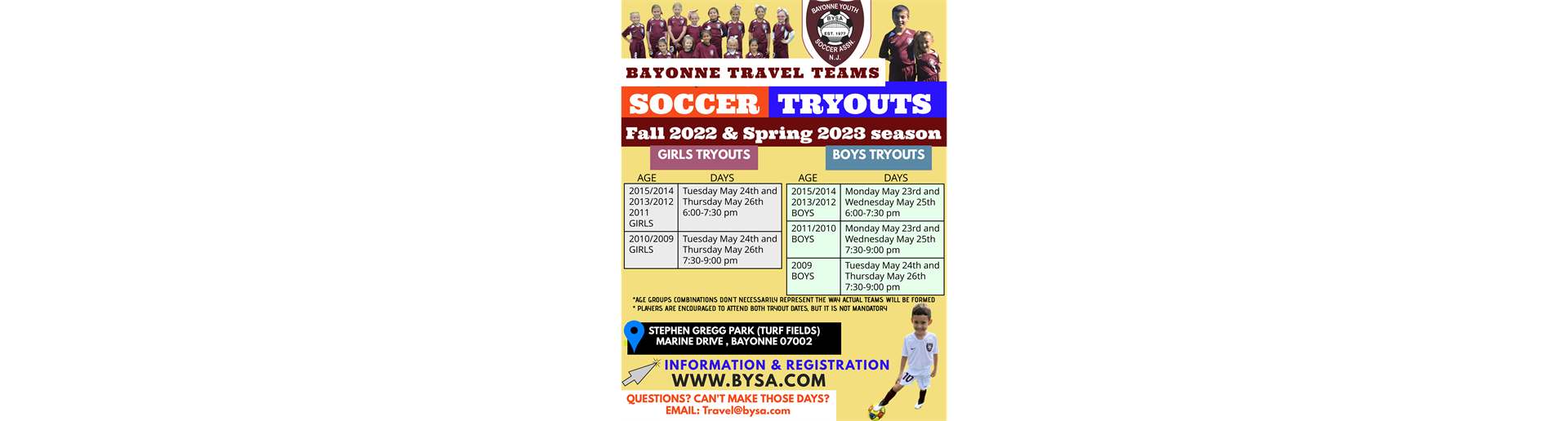 Bayonne Youth Soccer Association > Home